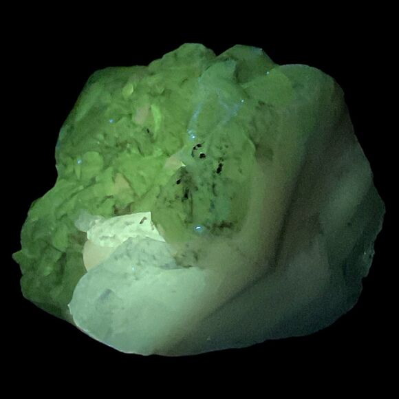 Accents | Amethyst White Art Glass Cullet Glowing Layered Manganese ...